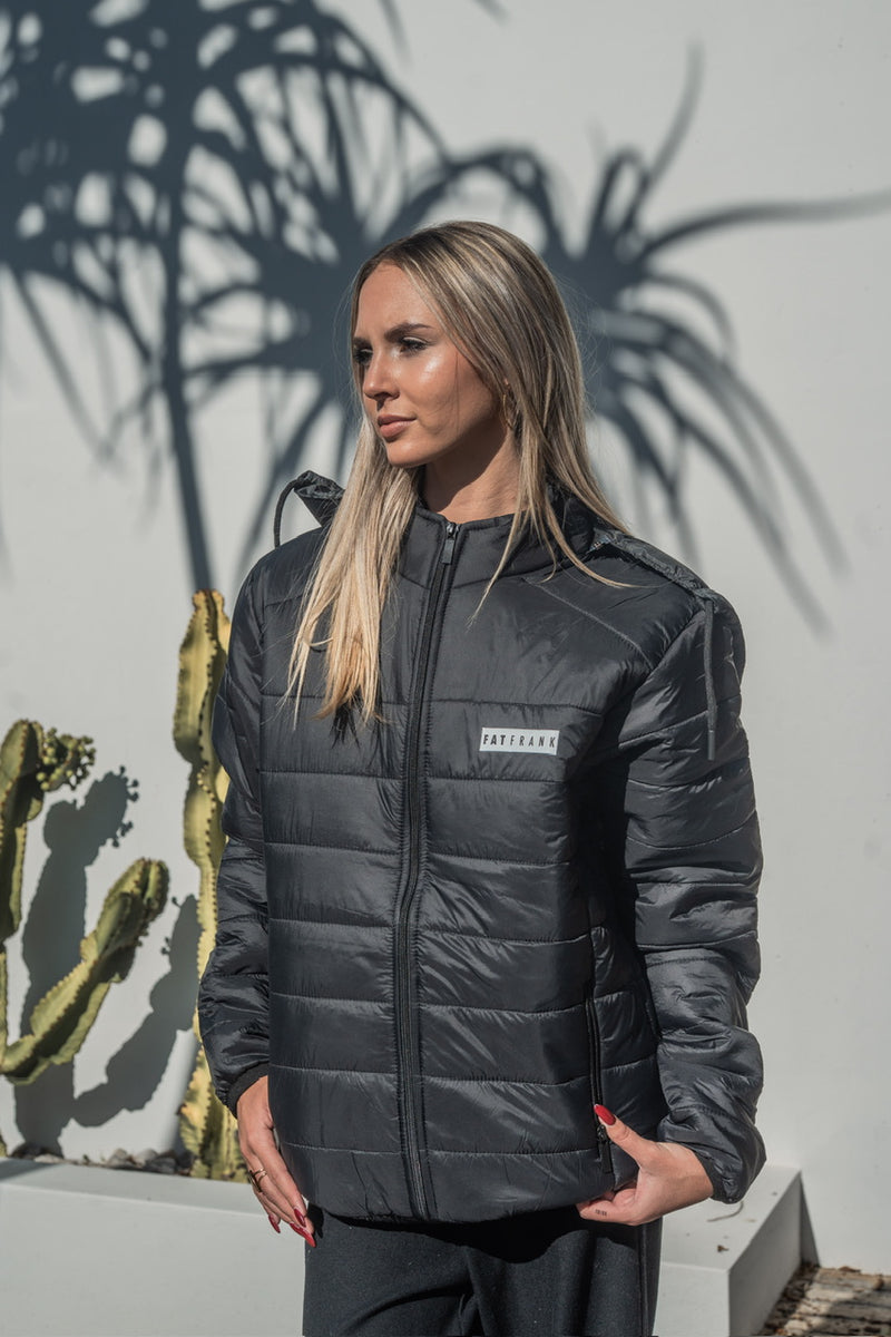 Black Puffer With Hood | Winter Wear | Warm & Comfortable Clothing ...